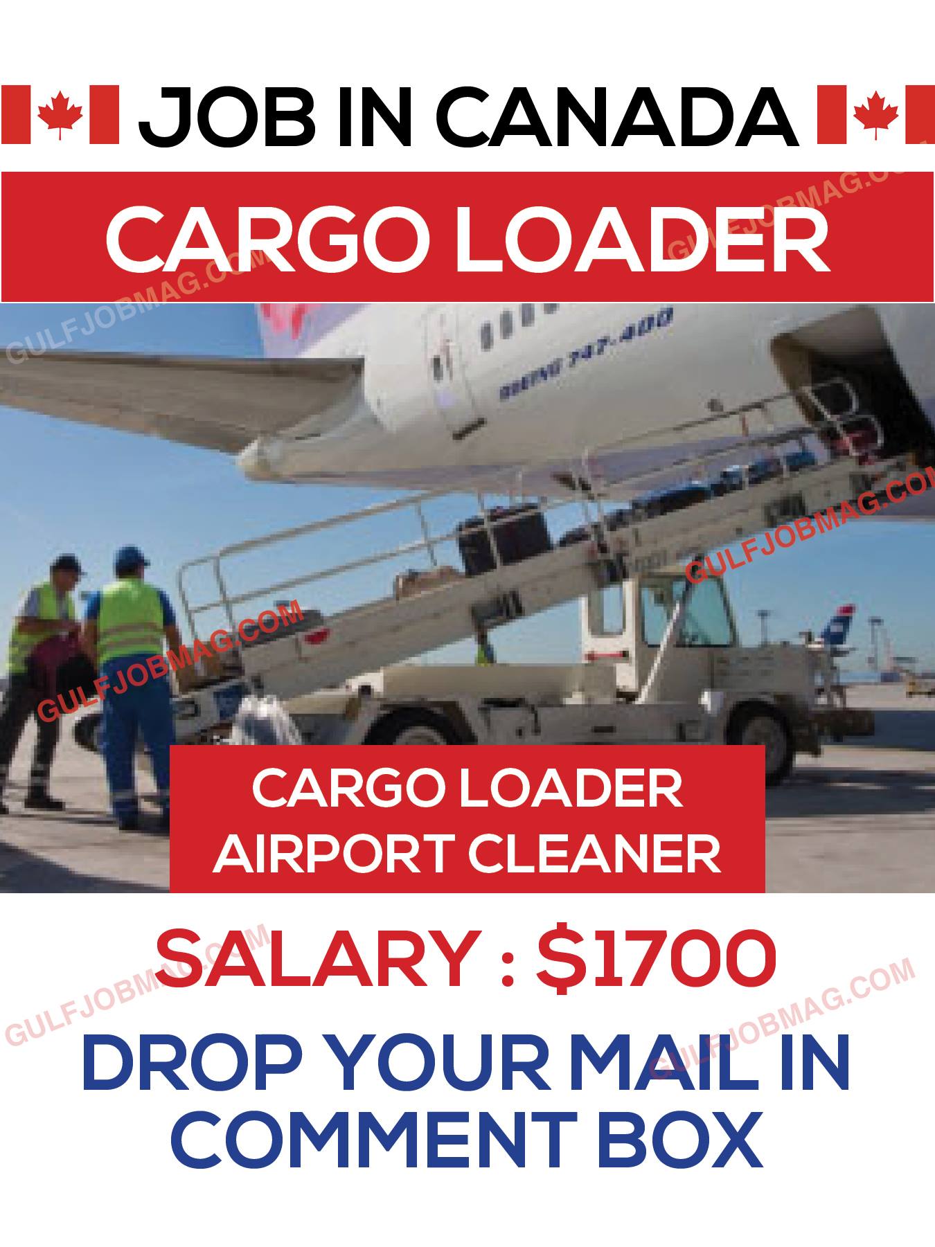 CARGO LOADER urgently wanted for CANADA AIRPORT - Gulf Job Mag